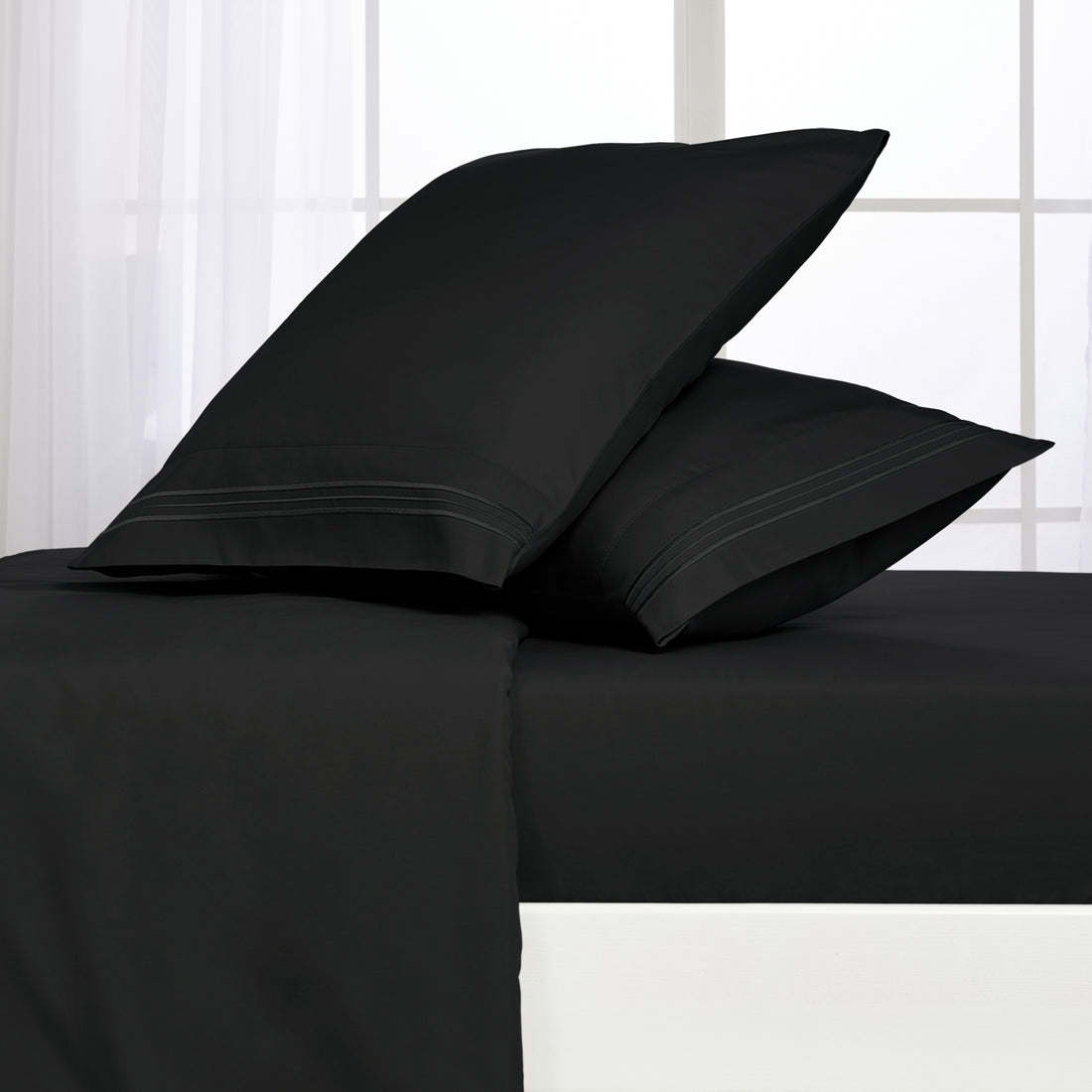 Iconic 4-Piece Microfiber Sheet Set (Dark Colors) – Mellanni