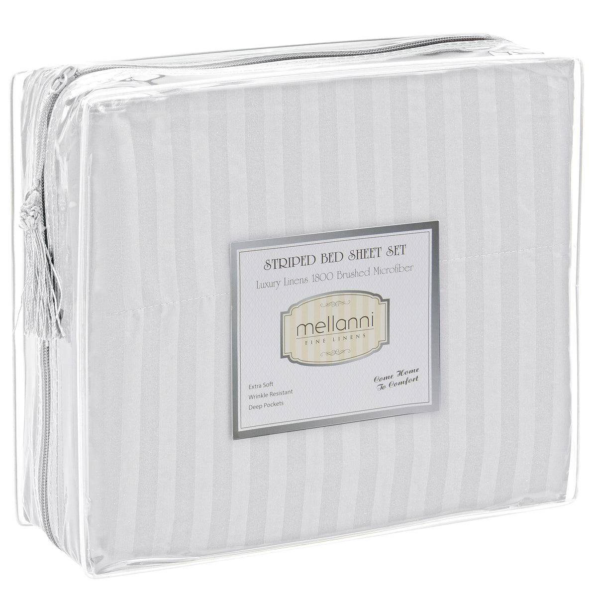 Iconic Collection Microfiber Striped Sheet Set – Mellanni